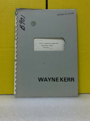 Manuals & Books - Wayne Kerr