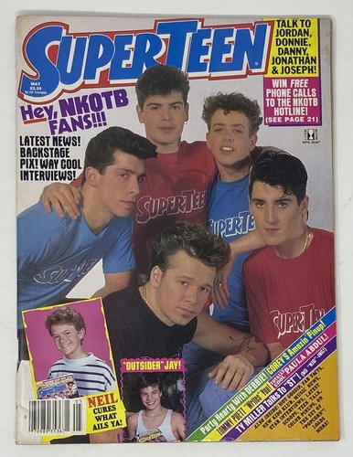 NKOTB Super Teen Magazine May 1990 New Kids On The Block 90s Complete w ...