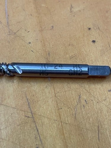 10-24 Spiral Flute PlugTap, 3 Flute, HSS, Besly Cutting Tools Turbo-Cut ...