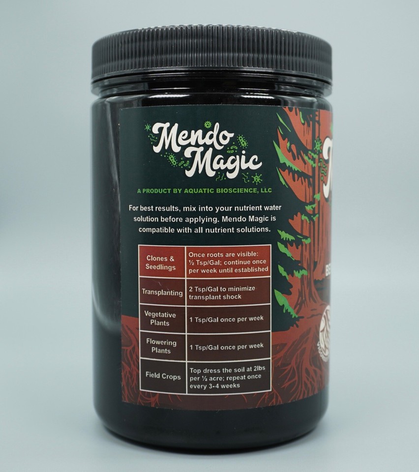 16 OZ Plant Growth Stimulant Mendo Magic Beneficial Bacteria Yield ...
