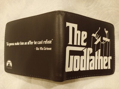 The Godfather Classic Movie Logo Bi-Fold Wallet kids or adults card ...