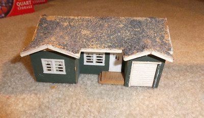 Vintage HO Scale Craftsman Wood Kit Weathered House Building | eBay