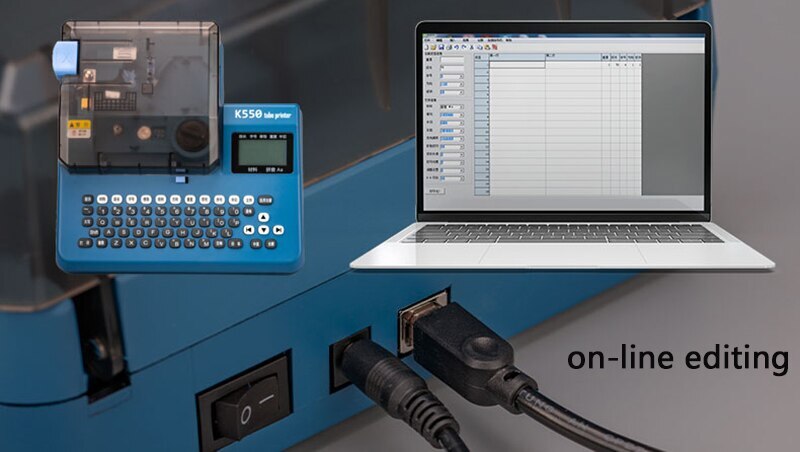 Wire Label Number Tube Printer Heat Shrink Tube Label Marking Machine ...