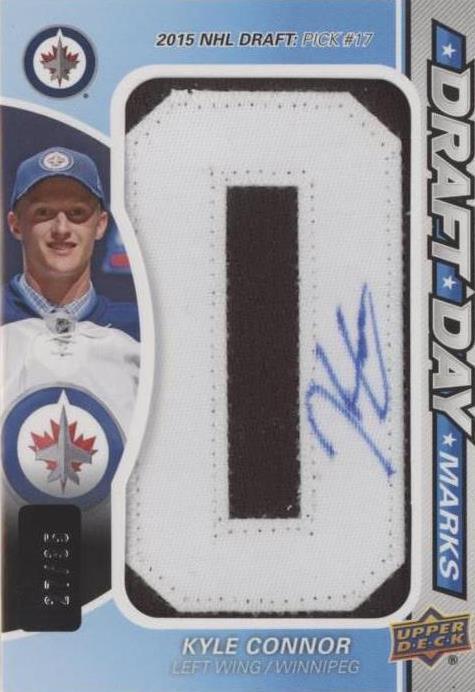 2016-17 SP Game Used - Draft Day Marks Rookies Kyle Connor #DDM-KC /35 ...