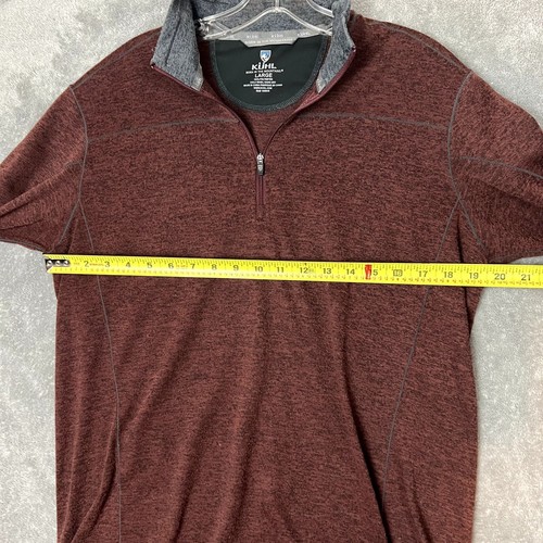 Kuhl Ryzer Quarter Zip Pullover Sweatshirt Mens L Heathered Outdoor ...