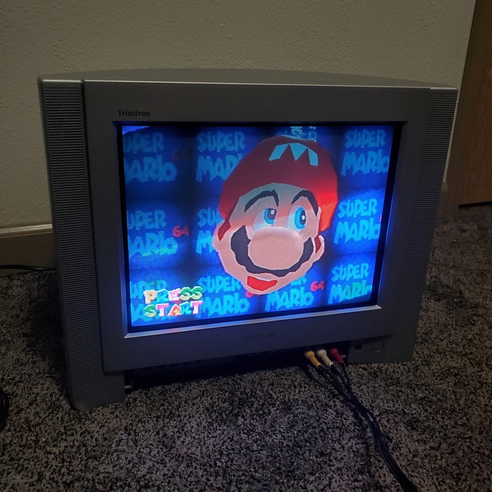 Sony Trinitron KV-13FS100 13 inch Flat Tube CRT Retro Gaming TV Tested ...