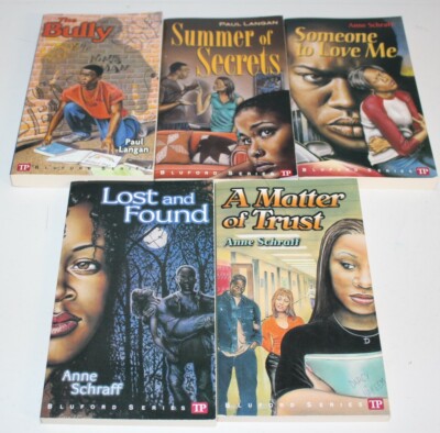 Bluford High Series 5 Book Lot Anne Schraff Paul Langan Young Adult ...