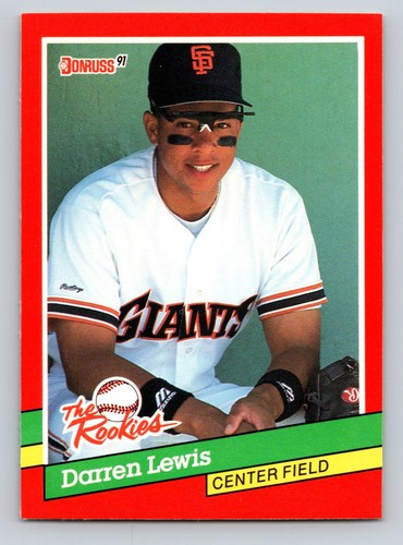 1991 Donruss The Rookies Baseball #35 Darren Lewis San Francisco Giants ...