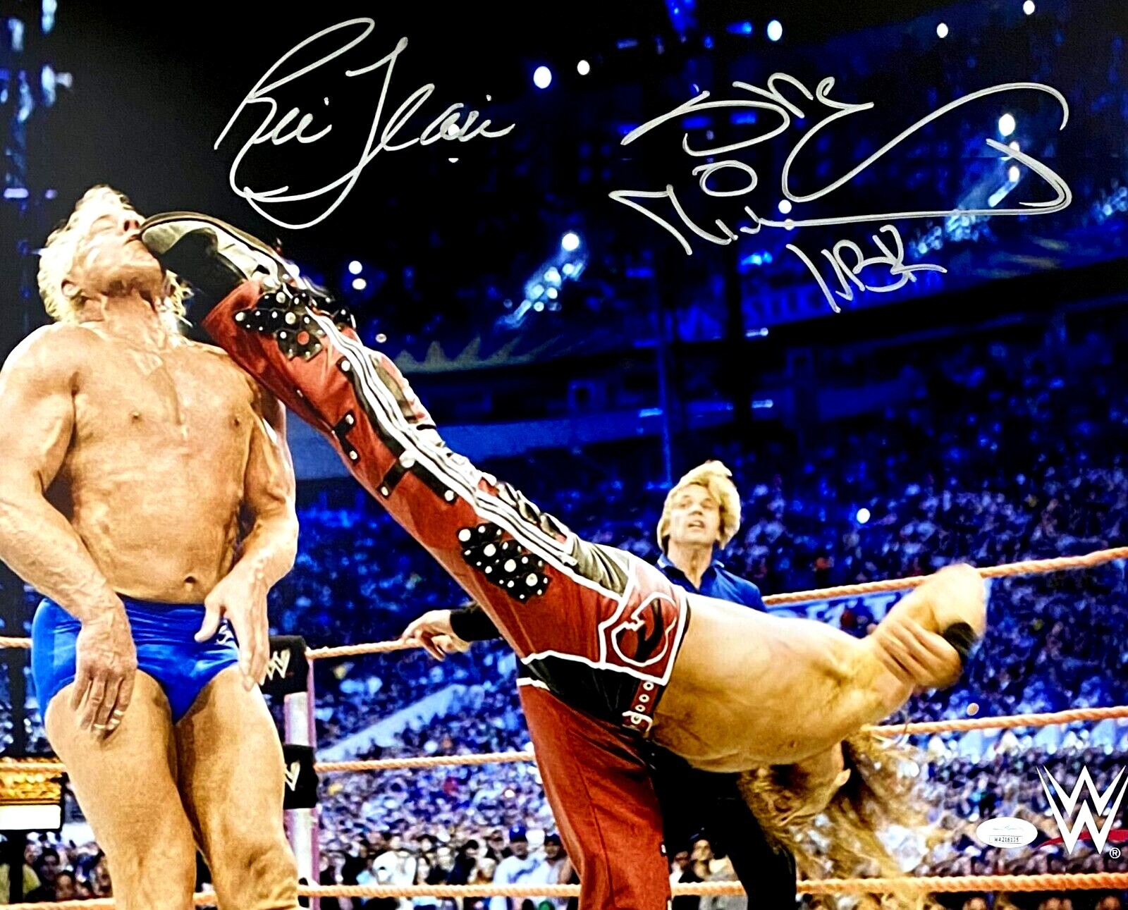 Ric Flair & Shawn Michaels Signed Autographed 16x20 Photo JSA Authentic ...