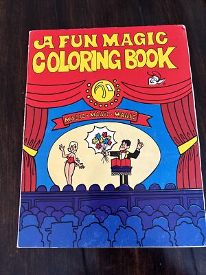 VINTAGE A FUN MAGIC COLORING BOOK BY FUN INCORPORATED 1977 USA | eBay