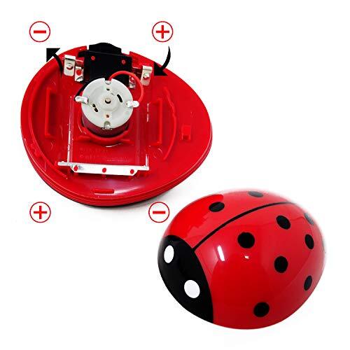 Cute Ladybug Mini Vacuum Cleaner Red Black For Tabletop Crumbs And Dust ...