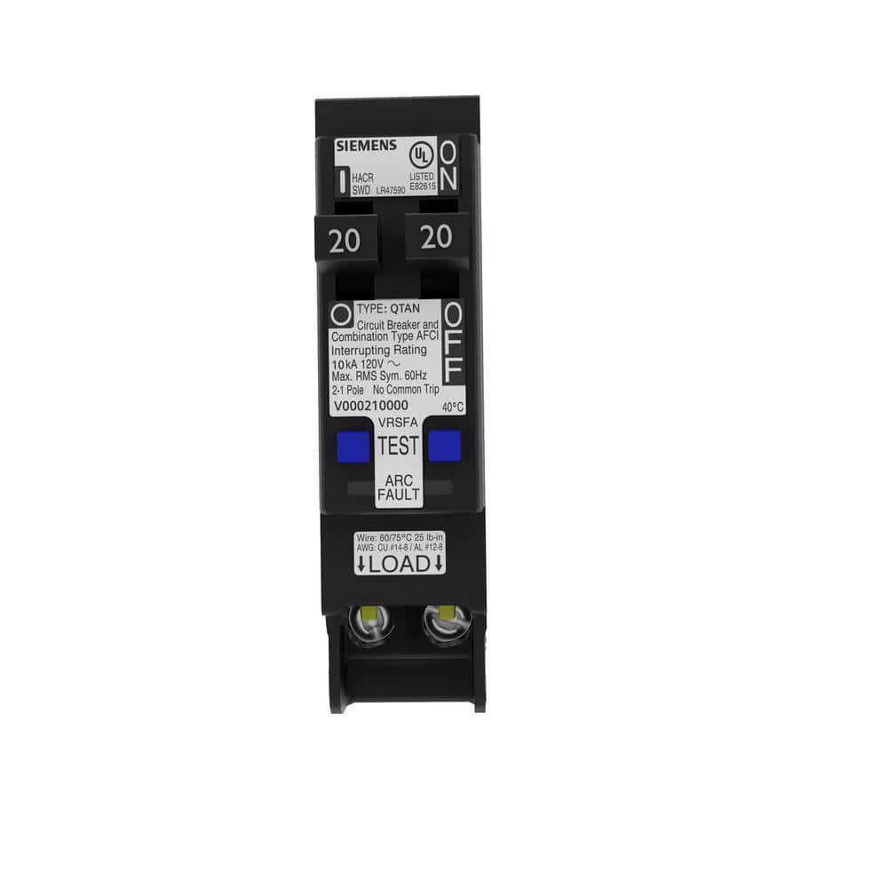 Ge 20A Arc Fault Circuit Breaker - Single Pole Plug-on Neutral For ...