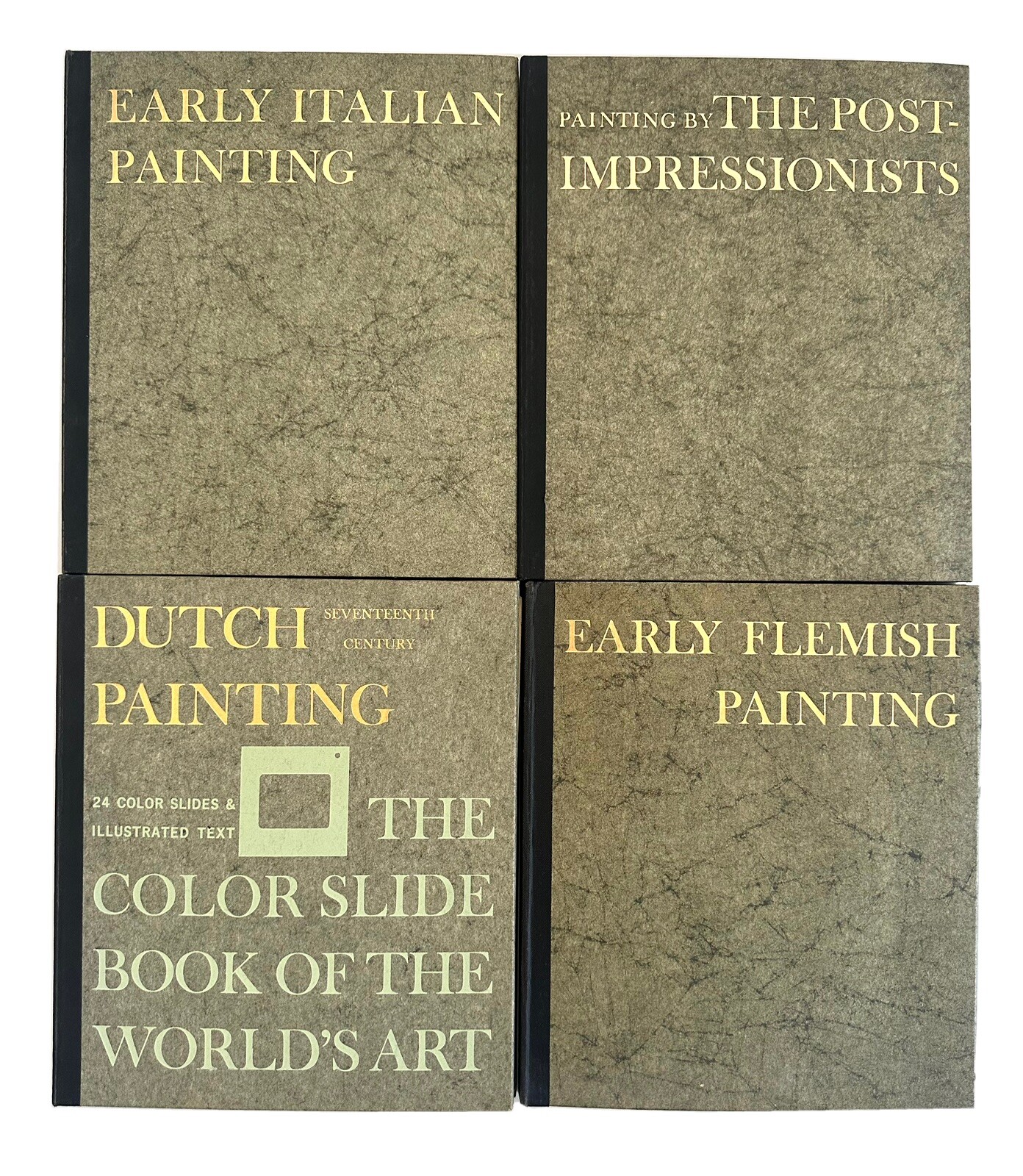 Vintage Color Slide books lot of 4 w/slides post-impressionists, dutch ...