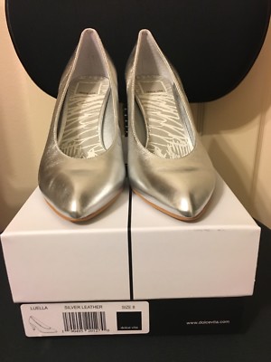 Dolce Vita Luella Leather Classic Pump, Heel, Shoe, Silver, Size 8 | eBay