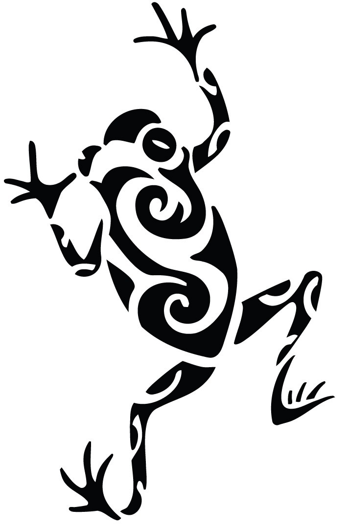 Tribal Frog Tattoos