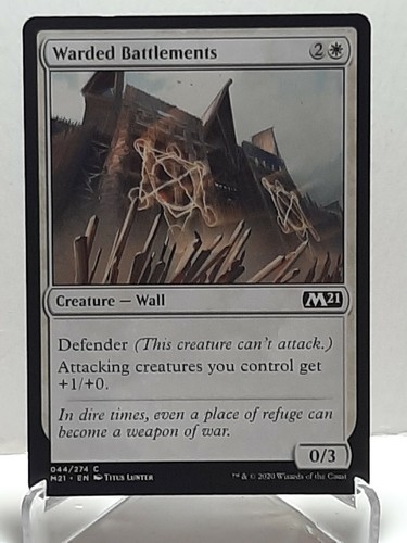 Warded Battlements 044/274 MTG Core 2021 New White Creature Common | eBay