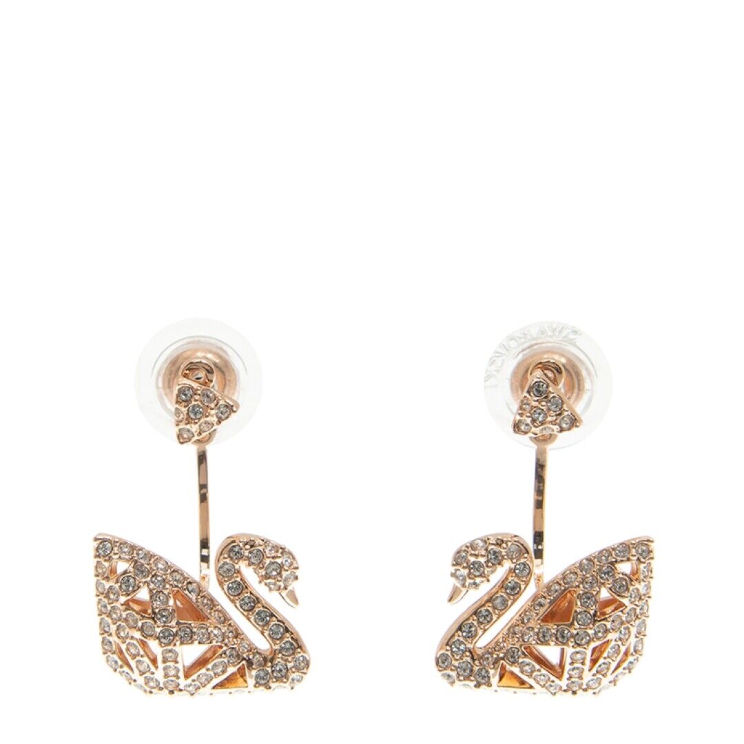 Swarovski Facet Swan 5358058 Rose Gold-tone Plated Pierced Swarovski Facet Swan 5358058 Rose Gold-tone Plated Pierced