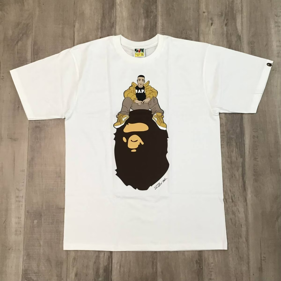BAPE x Santa Inoue BAPE GALLERY ART T-shirt White A Bathing Ape Size XL ...