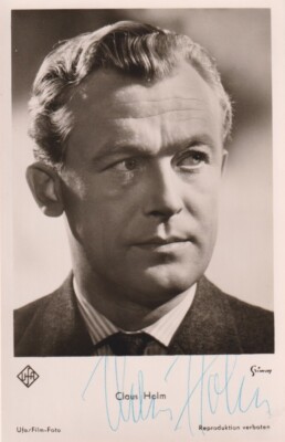 CLAUS HOLM Original Autogramm signierte UFA Postkarte 50er Jahre | eBay