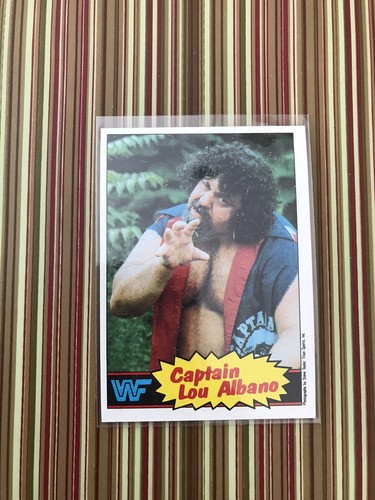 1985 Topps WWF Captain Lou Albano #3 Rookie RC WWE HOF | eBay