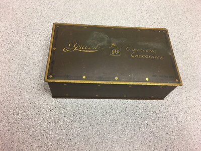 Vintage Rusty Collectible John O Gilbert Chocolate Company Tin Box ...