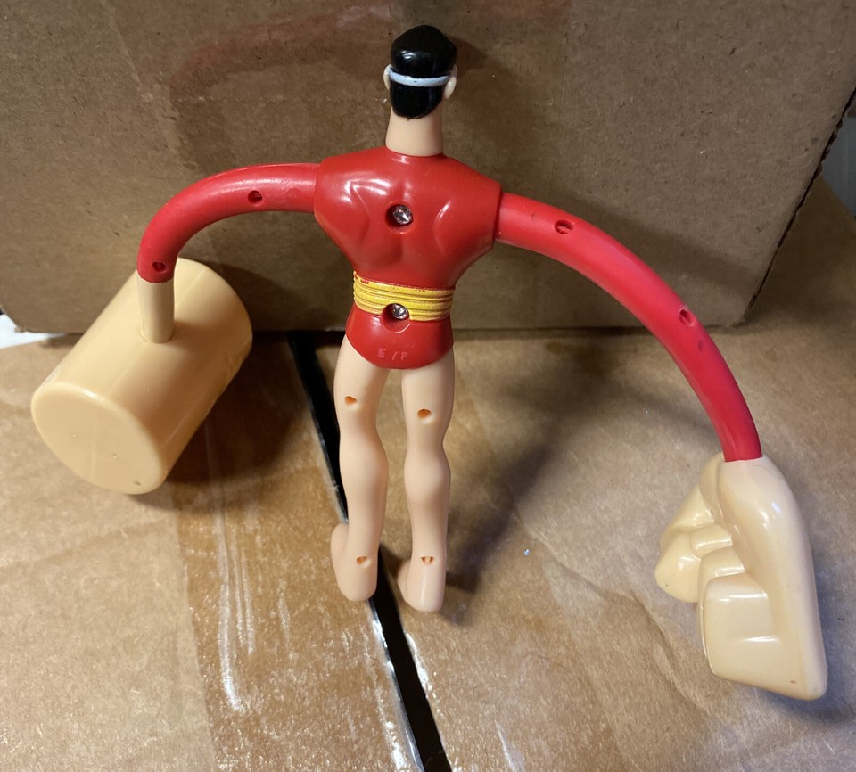 DC Plastic Elastic Man 4.5" Tall Toy Figure 2010 McDonalds Happy Meal ...