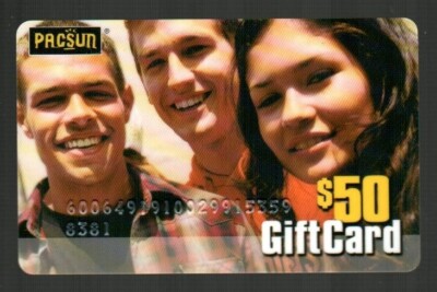 PACSUN Young People 2004 Gift Card ( $0 - NO VALUE ) | eBay