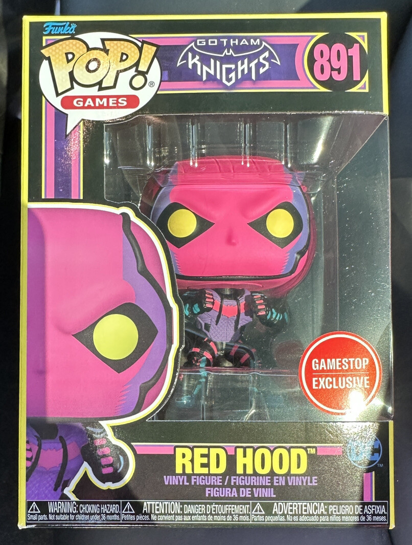 Funko pop Red Hood #891 (Blacklight) DC: Gotham Knights GameStop ...