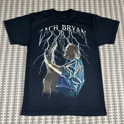 Zach Bryan Lighting Black Tee T Shirt Men’s Sz Small New | eBay