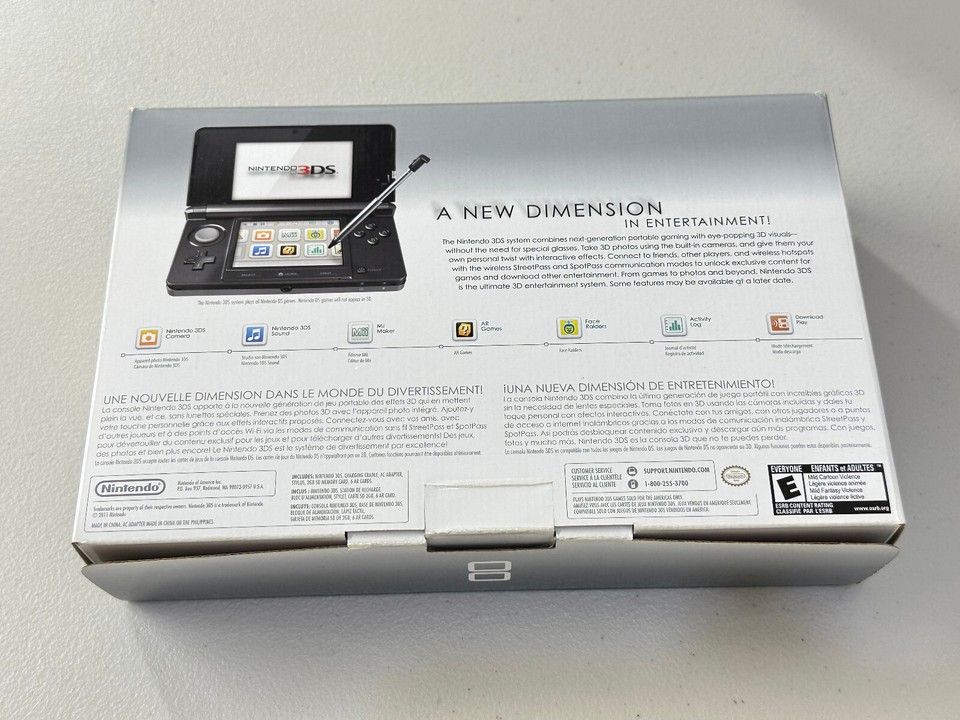 Ambassador Nintendo 3DS Launch Edition Handheld System Cosmo Black ...