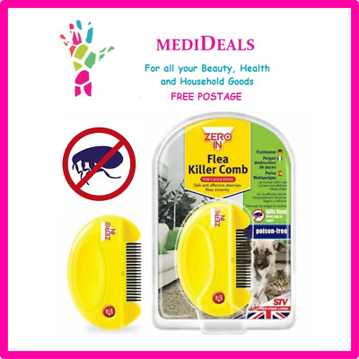 Zero In Electric Flea and Tick Killer Comb for Use on Cats & Dogs ...