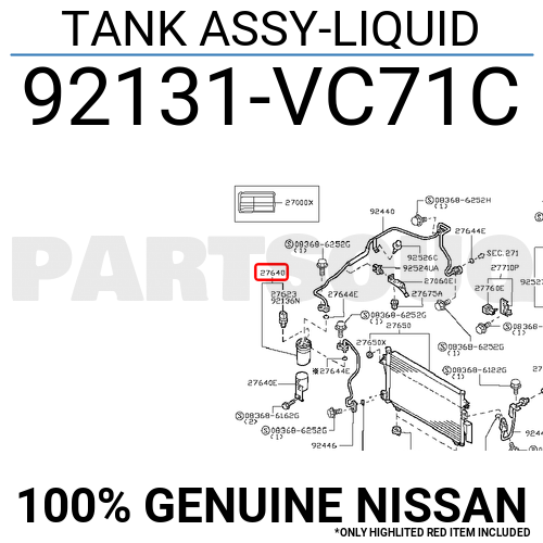 92131VC71C Genuine Nissan TANK ASSY-LIQUID 92131-VC71C | eBay