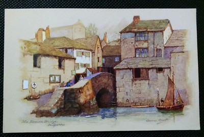 POLPERRO ROMAN BRIDGE ANNE CROFT ARTIST SIGNED POSTCARD | eBay