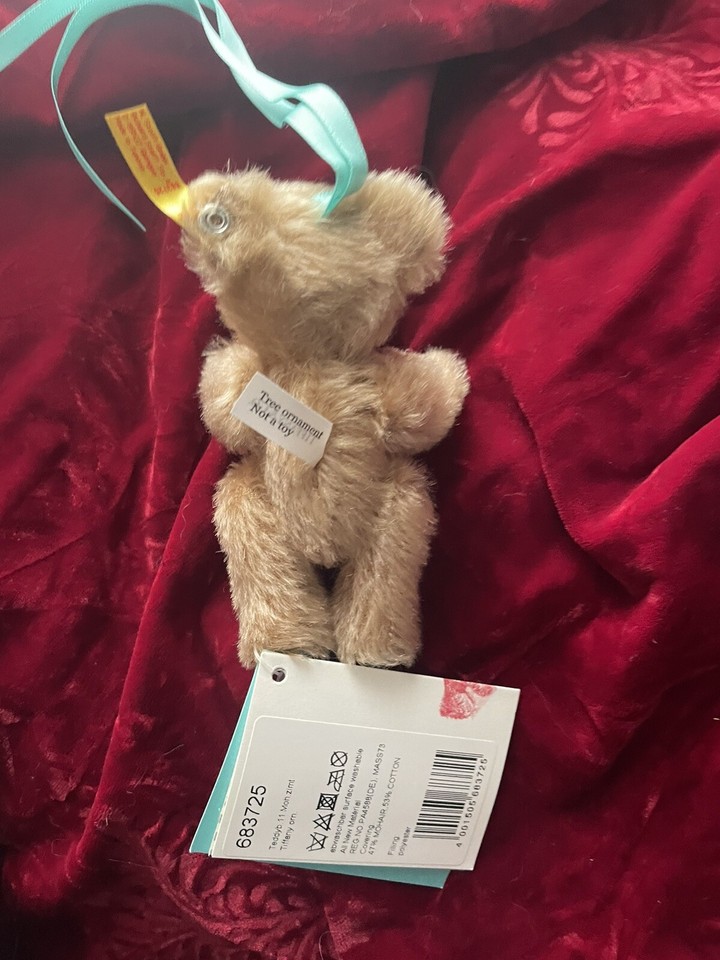 RARE Tiffany x Steiff BEAR Collaboration Holiday Ornament 2020 Limited ...