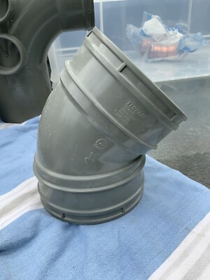 Terrain Swept Bend Double Socket 101.4.135 Grey 110mm X 135 Degree | eBay