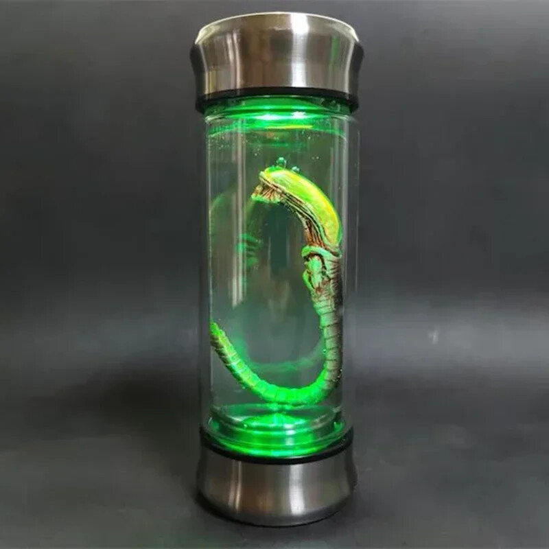 Alien Glow Jar Xenomorph Specimen Facehugger Embryo Glass Jar led Home ...