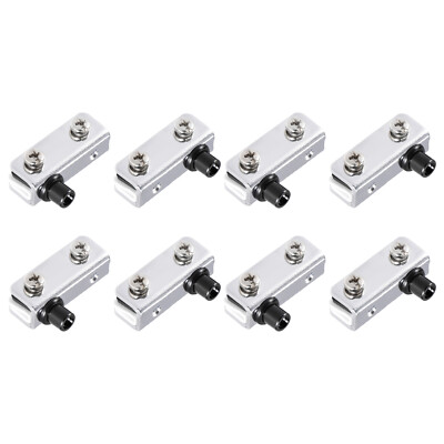 4 Pair Glass Hinge Polished Chrome Glass Door Pivot Hinge Glass Clamp ...