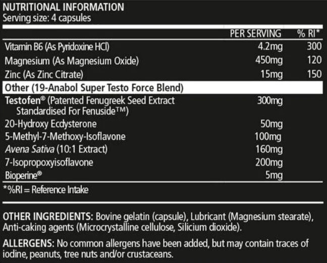 USN 19-Anabol Testo 90 Caps | Ultra Potent Test Booster | eBay