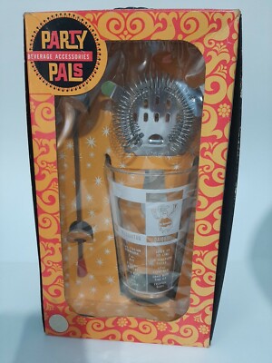 Vintage Party Pals Bar Adult Beverage Accessories Kit With Box | eBay