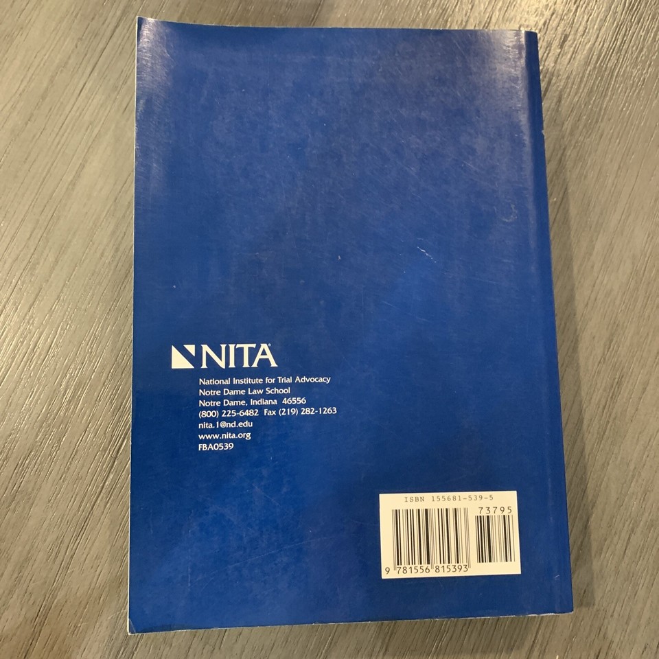 Modern Trial Advocacy Analysis & Practice: Second Edition (NITA) by ...