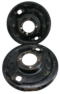 Pair Original Austin Healey 100/6 100 3000 Front Brake Drum Back Plate ...