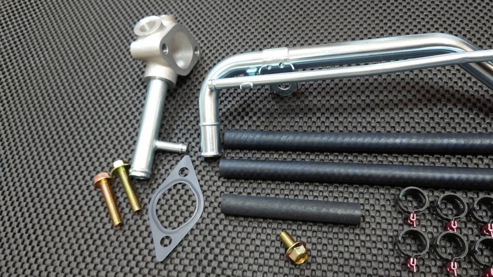 TOYOTA AE86 Trueno Levin Water Bypass Pipe with Hoses Bands Gaskets ...