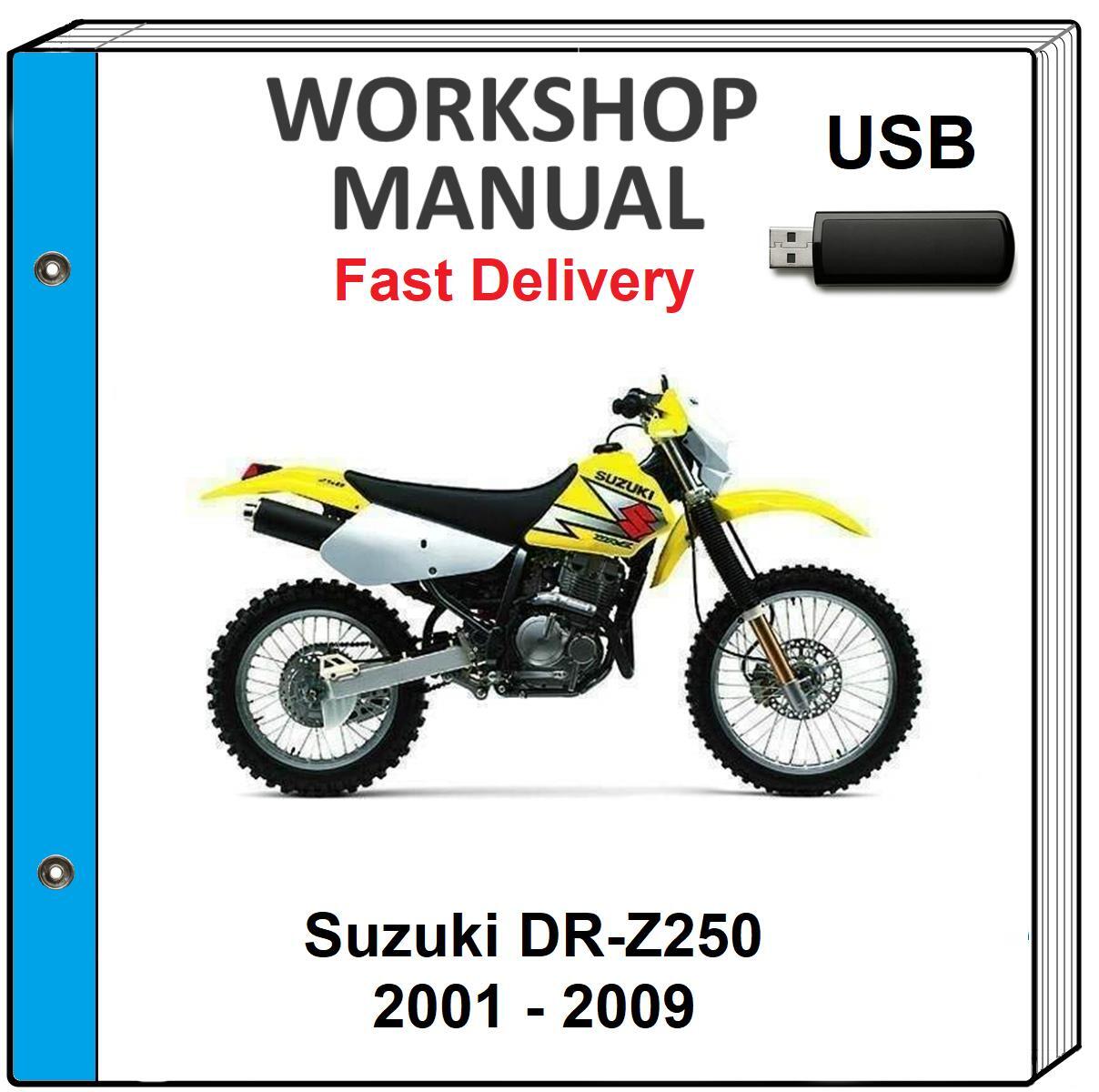 SUZUKI DRZ250 2004 2005 2006 2007 2008 2009 SERVICE REPAIR SHOP MANUAL ...