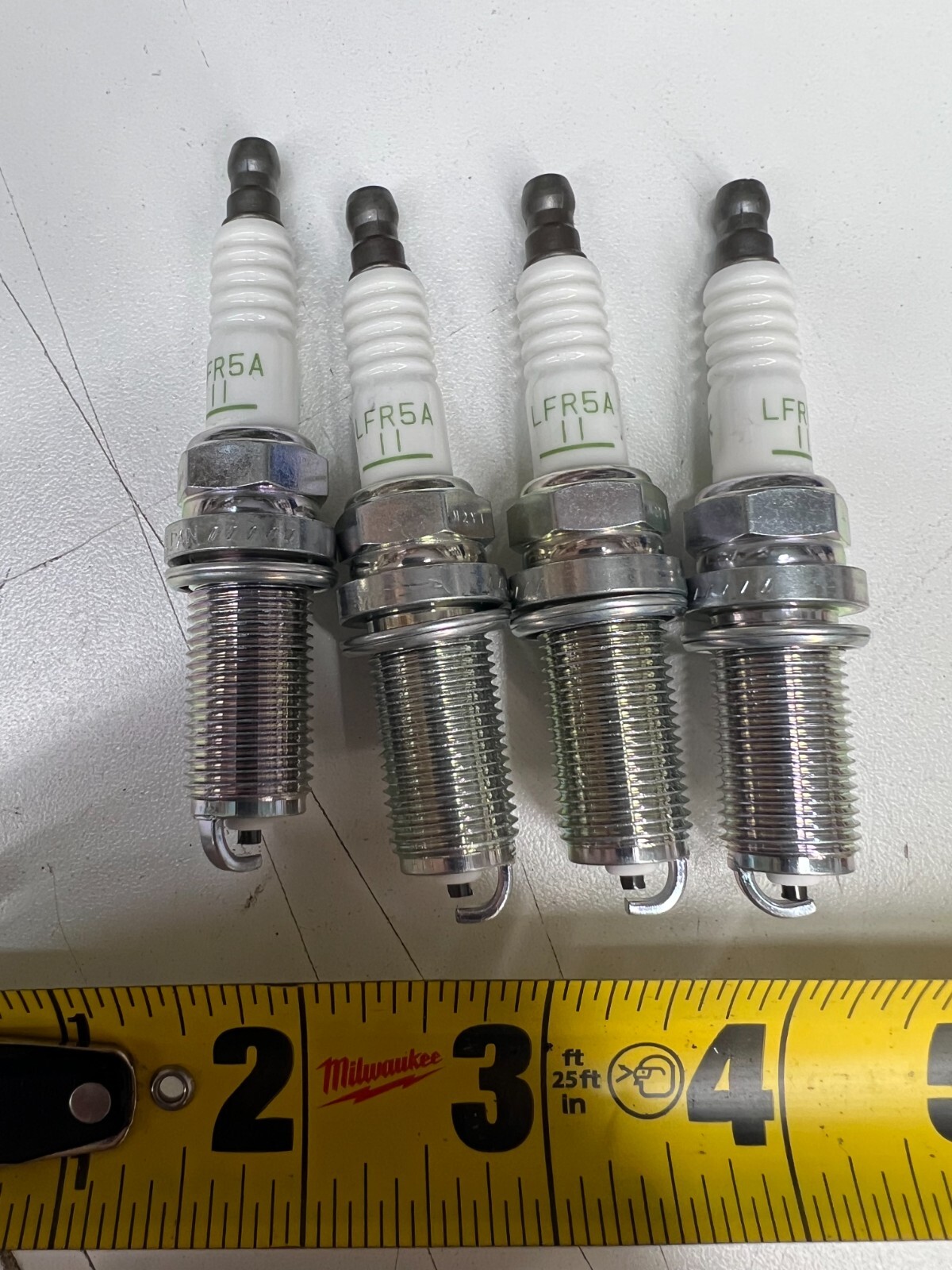 4 Pack) NGK V-Power Spark Plugs 6376 LFR5A Thread Size 14mm *No Retail ...