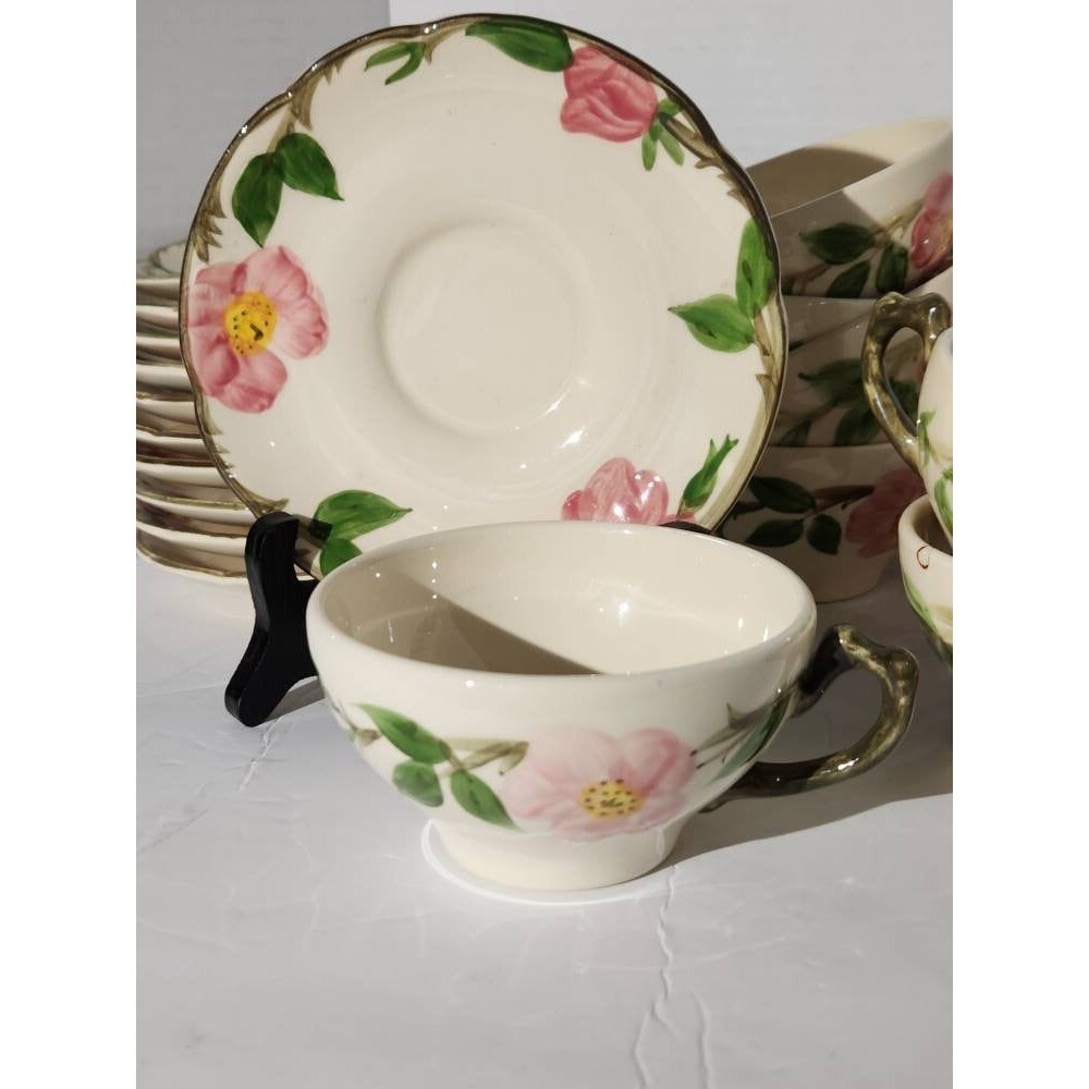 Franciscan Desert Rose Coffee Mug/ Tea Cup and Saucer Made In USA Tea ...