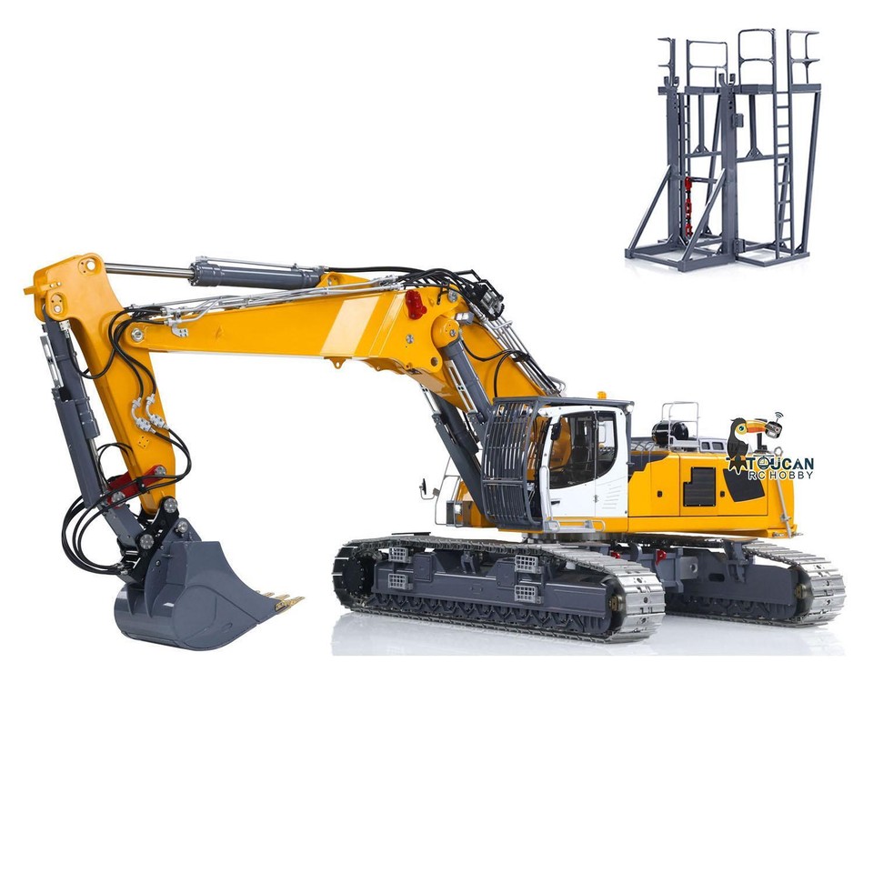 1/14 RC Full Hydraulic Excavator LESU LR960 Heavy Metal Construction ...
