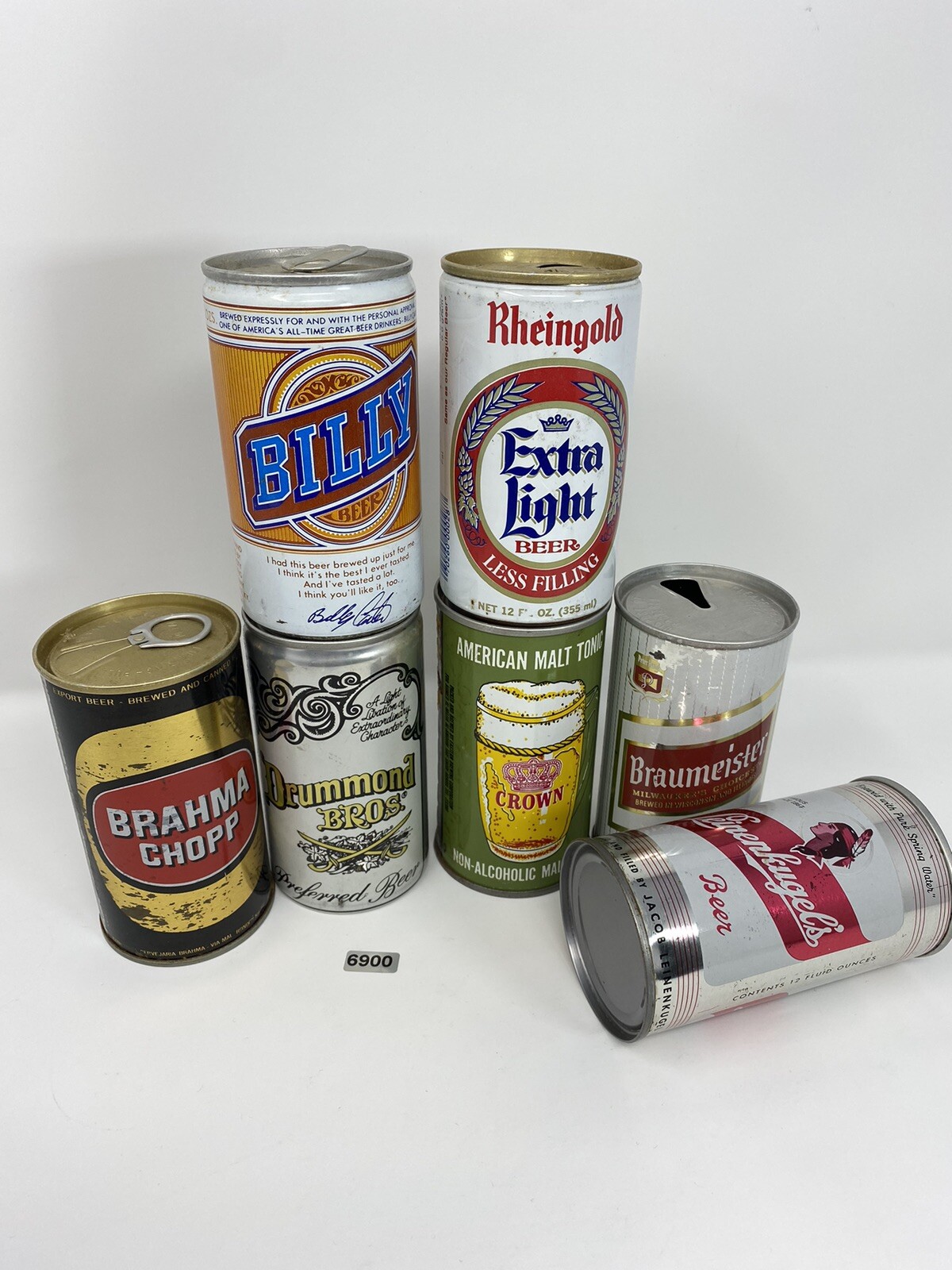 Lot of 7 Empty Vintage Beer Can 12oz | eBay