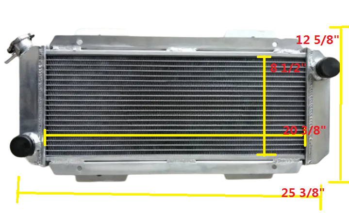 Aluminum Radiator for FORD FIESTA I MK1 1.3/1.6 XR2 M/T 1976-1983 82 81 ...