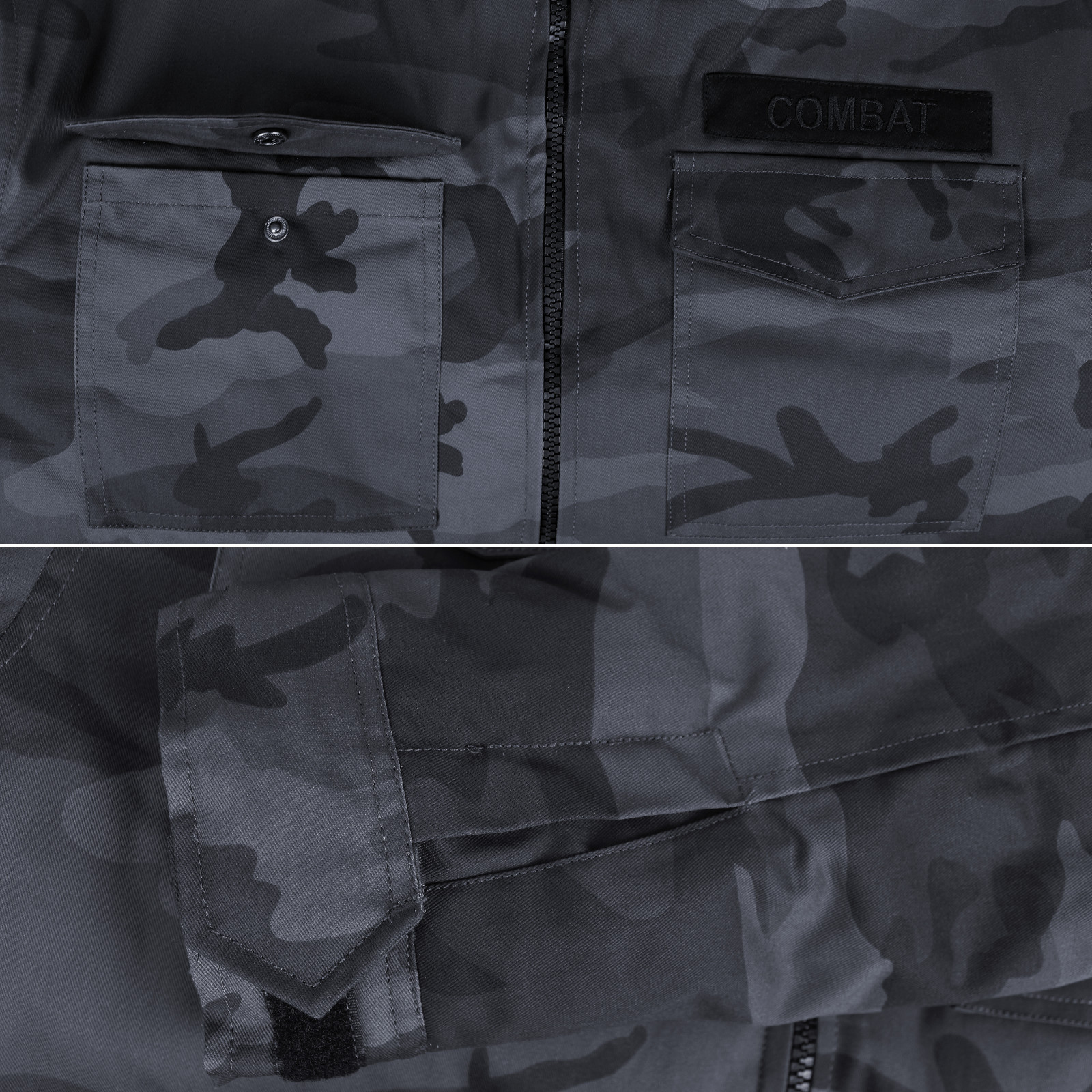 Combat Men's Heavyweight Tactical Quilted Camo Hunting Jacket with ...