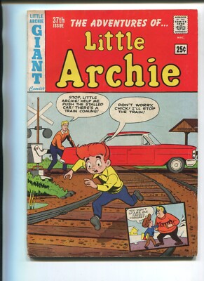 THE ADVENTURES OF LITTLE ARCHIE 37 VG V1 ARCIE GIANT SERIES 1965! TRAIN ...
